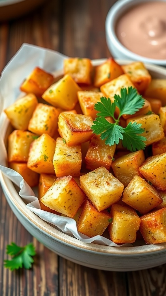 Crispy Air Fryer Potato Cubes Recipe